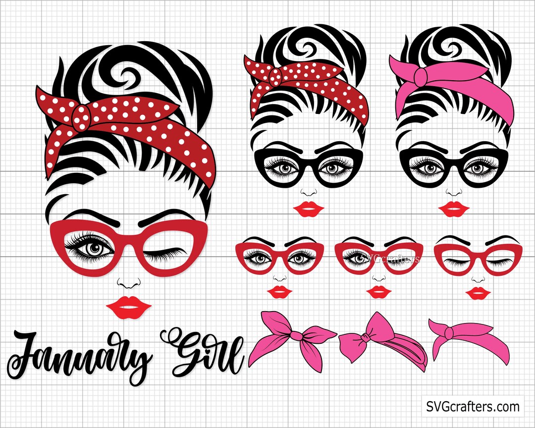 January Girl Svg, January Birthday Svg, January Birthday Shirt, Born in ...