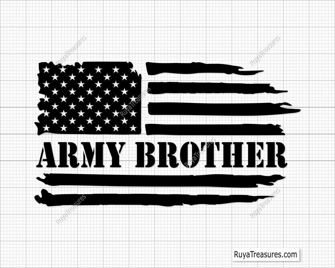 Army Brother Svg Png, Military Family Svg, US Army Support Svg, Soldier ...