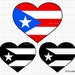 Puerto Rico Heart Flag Svg, Puerto Rican Svg, Puerto Rico Svg, Boricua ...