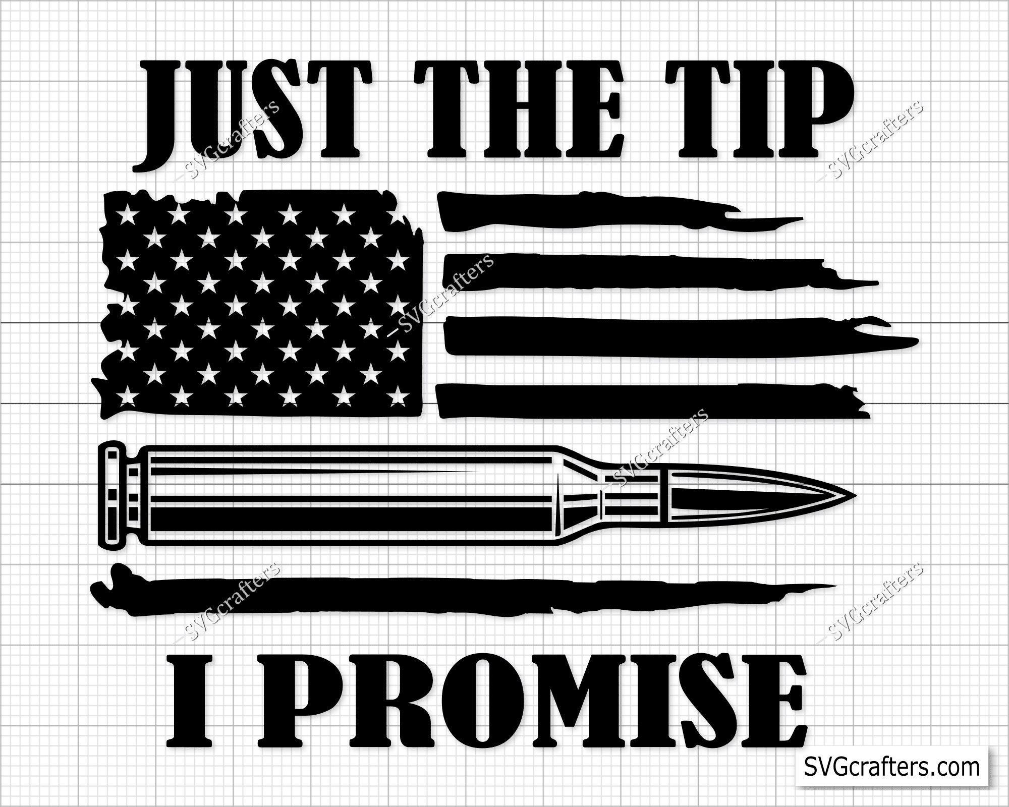 Just the Tip I Promise 2nd Amendment Svg Military Svg - Etsy Israel
