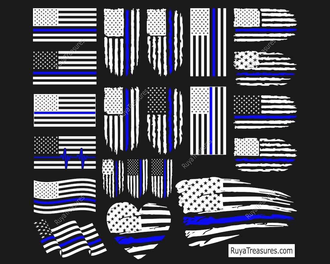 Police Svg Bundle, Back the Blue Svg, Thin Blue Line Svg, Police ...