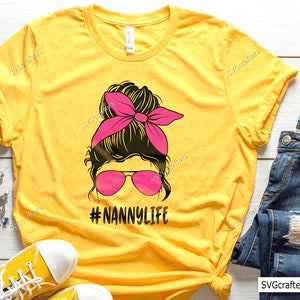 Nanny Life Svg Png, Nannylife Svg, Grandma Svg, Granny Svg, Blessed ...