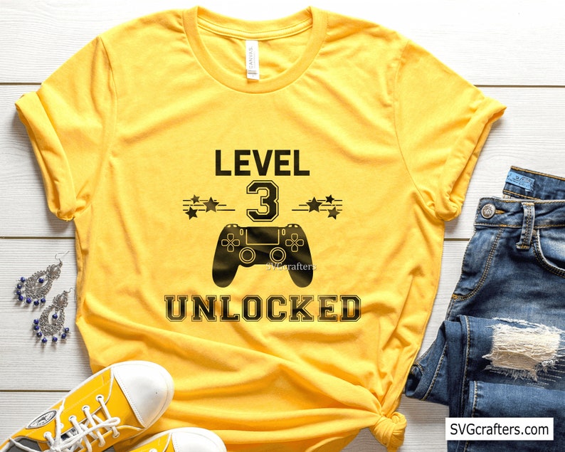 Level 3 Unlocked Svg 3rd Birthday Svg My 3rd Birthday Svg - Etsy