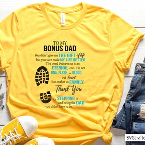 To My Bonus Dad You Made My Life Better Svg, Bonus Dad Svg, Step Dad ...