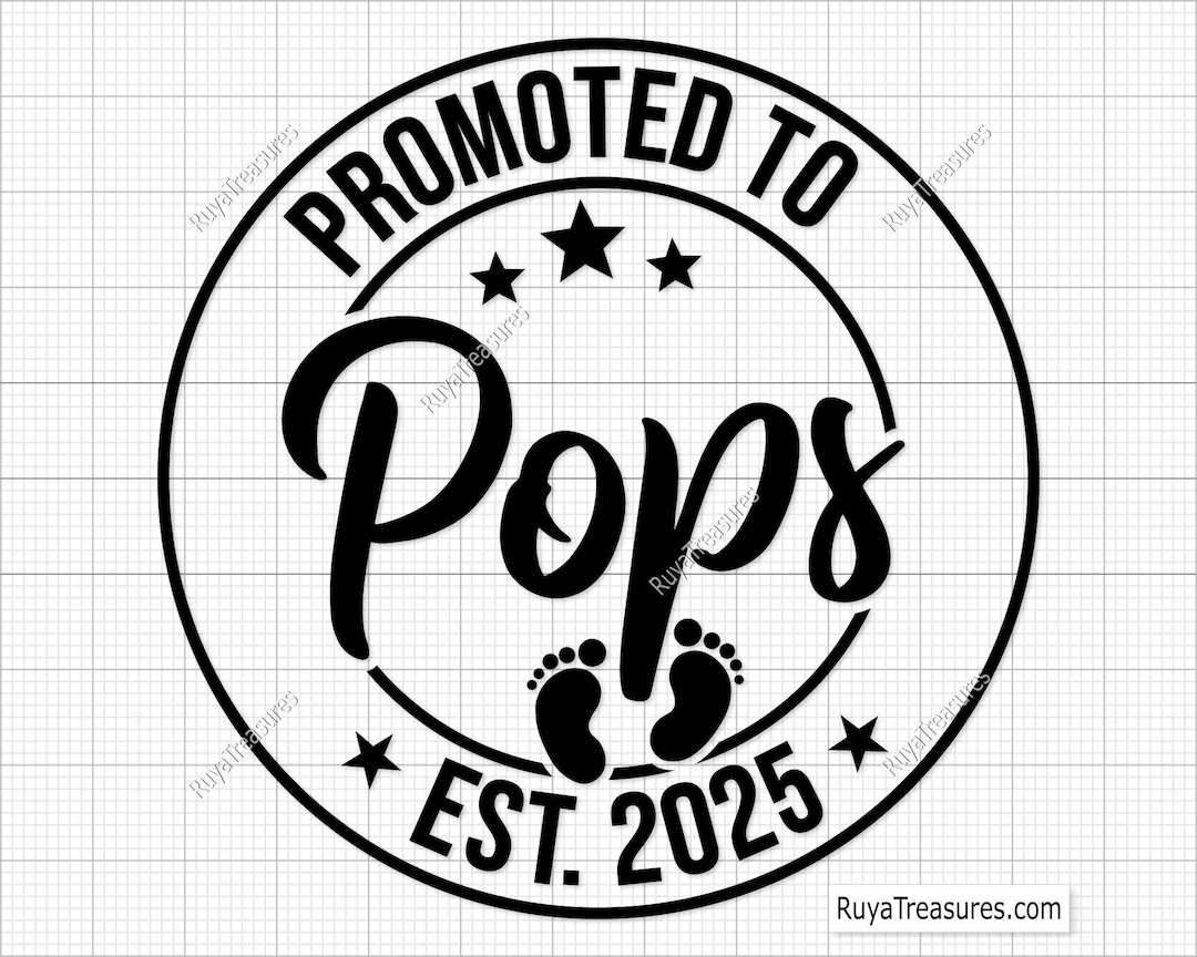 Promoted to Pops Svg Png, Pops Svg Png, Baby Announcement Svg ...