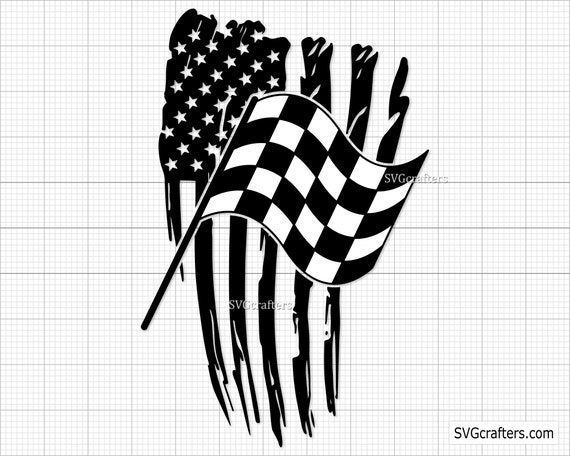 Checkered Flag Svg Racing Usa Flag Racelife Svg Racing Svg - Etsy