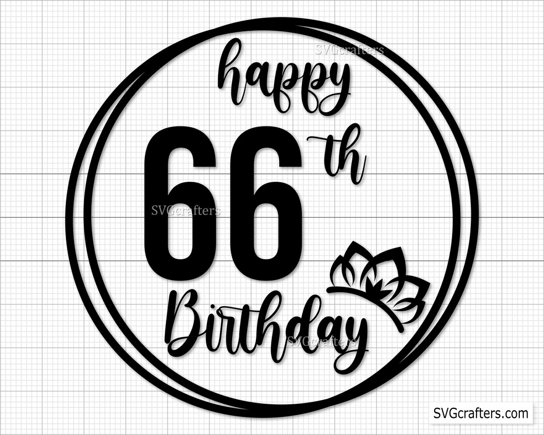 66th Birthday Svg Png, 66th Svg, Aged to Perfection Svg, 66 and ...