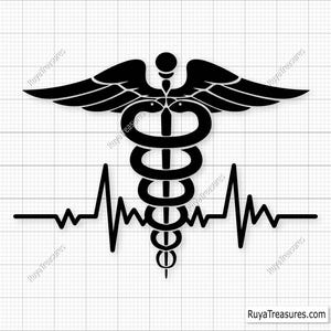 Medical Symbol SVG, Caduceus Svg, MD Svg, Star of Life Svg, Doctor Svg ...