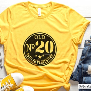 20th birthday svg 20th svg Old Number 20 svg 20th Cut File | Etsy