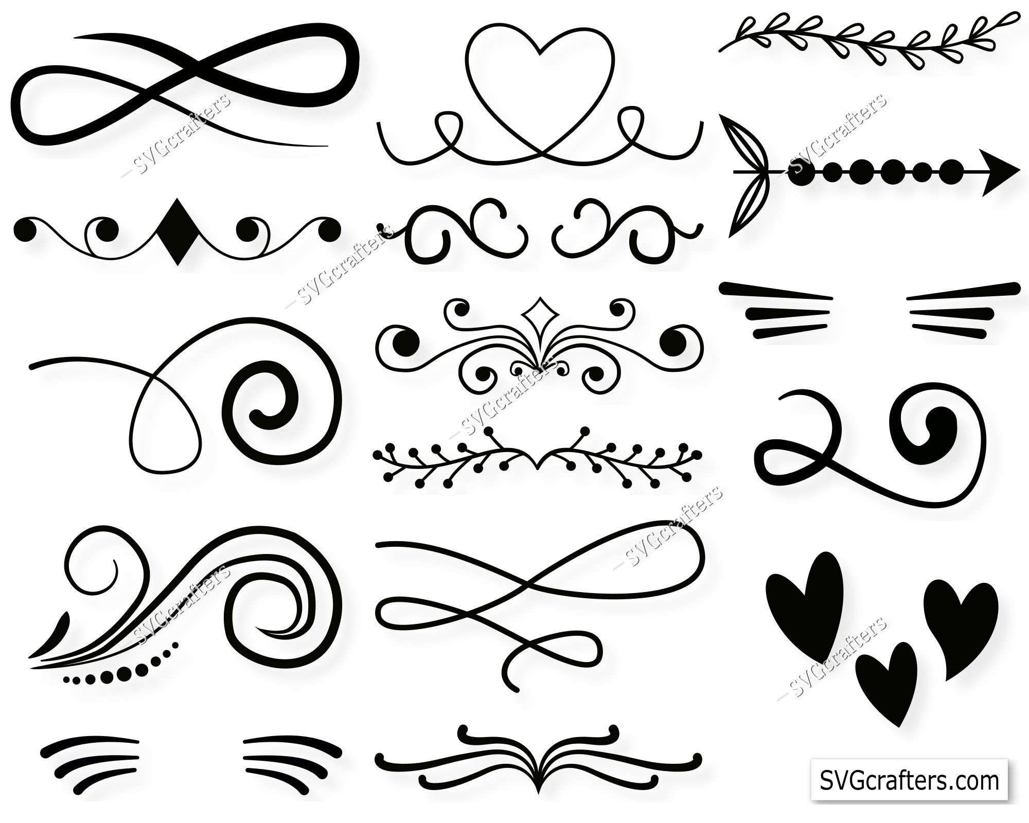 54 Decorative Elements Svg Ornaments Svg Flourishes Svg - Etsy Australia