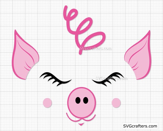 Pig Face Svg Pig Clipart Pig Svg Farm Svg Cute Pig Svg - Etsy Canada