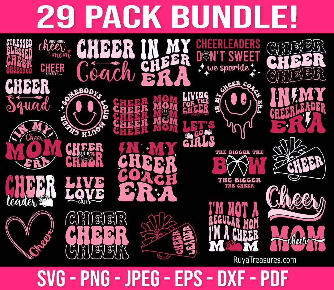 Cheer Svg Bundle, Cheerleading Svg Png, Cheer Svg, Cheer Squad Svg ...