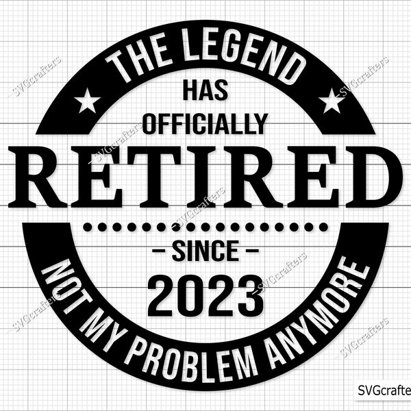 The legend has officially retired svg - Etsy.de