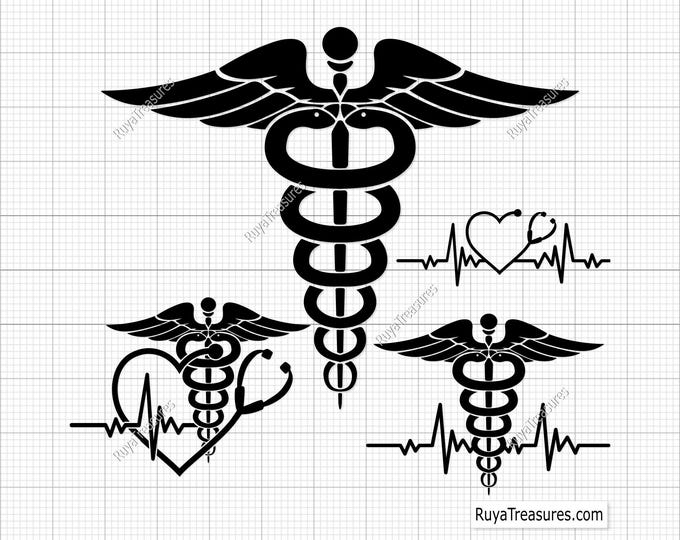 Medical Symbol Svg, Medical Logo Svg, Medical Caduceus Svg, Hospital ...