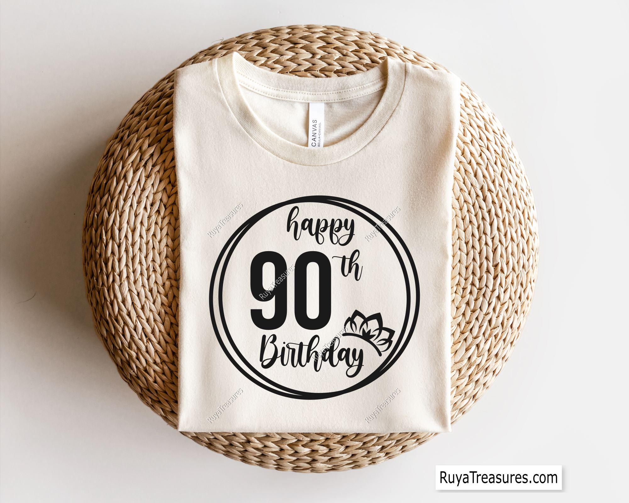 90th Birthday Svg, 90th Svg, Old Number 90 Svg, Vintage 1935 Birthday ...