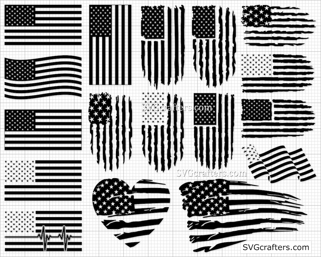 Distressed American Flag SVG | USA Flag Svg | 4th July Svg | USA Flag ...