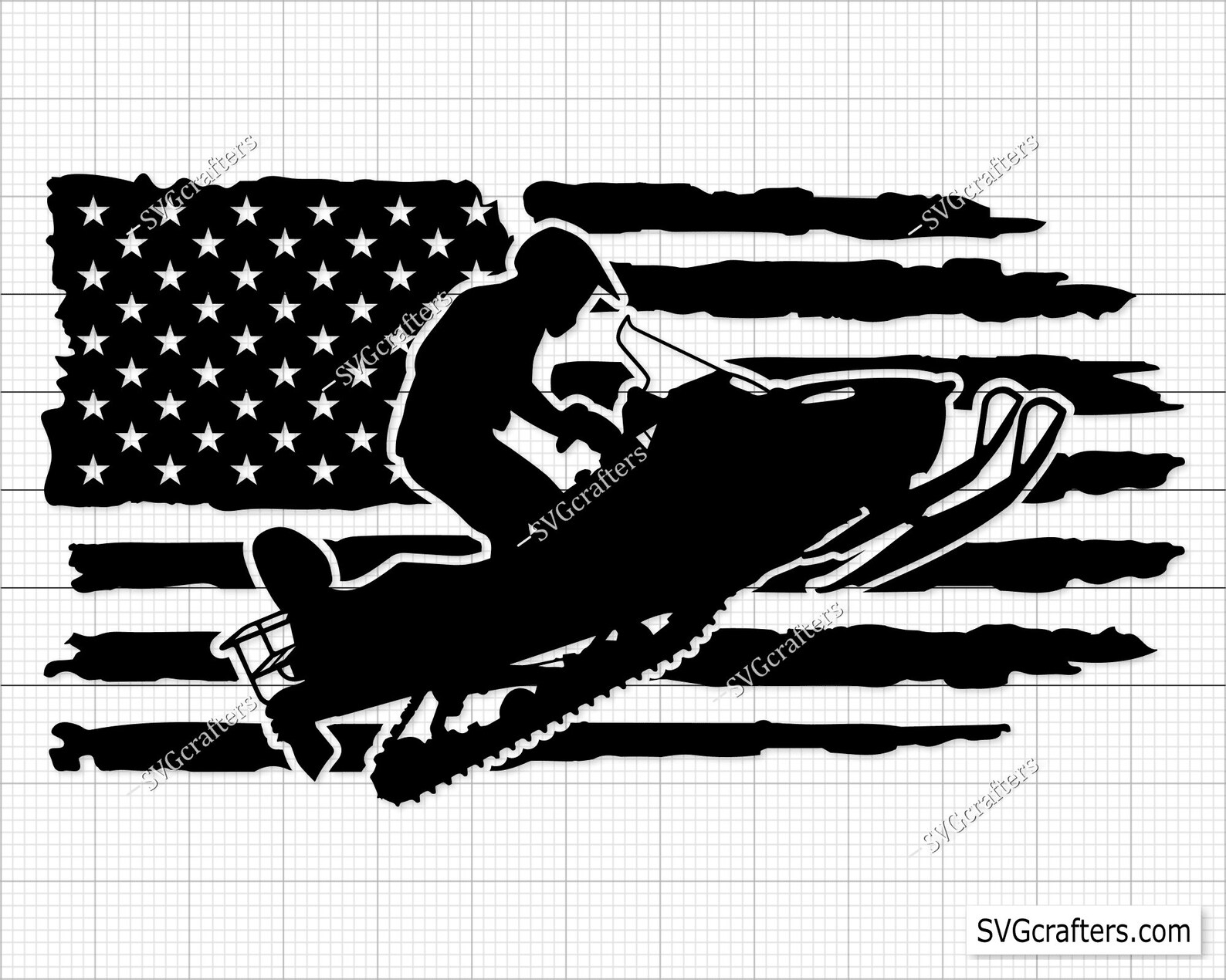 Snowmobile Man Flag SVG, Snowmobile Svg, Sledlife Svg, Skiing Svg ...