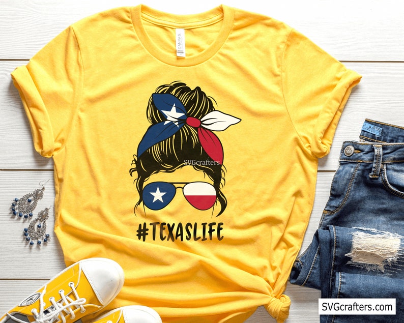 Texas Momlife Svg Mom Life Svg Messy Bun Svg Texas Svg - Etsy