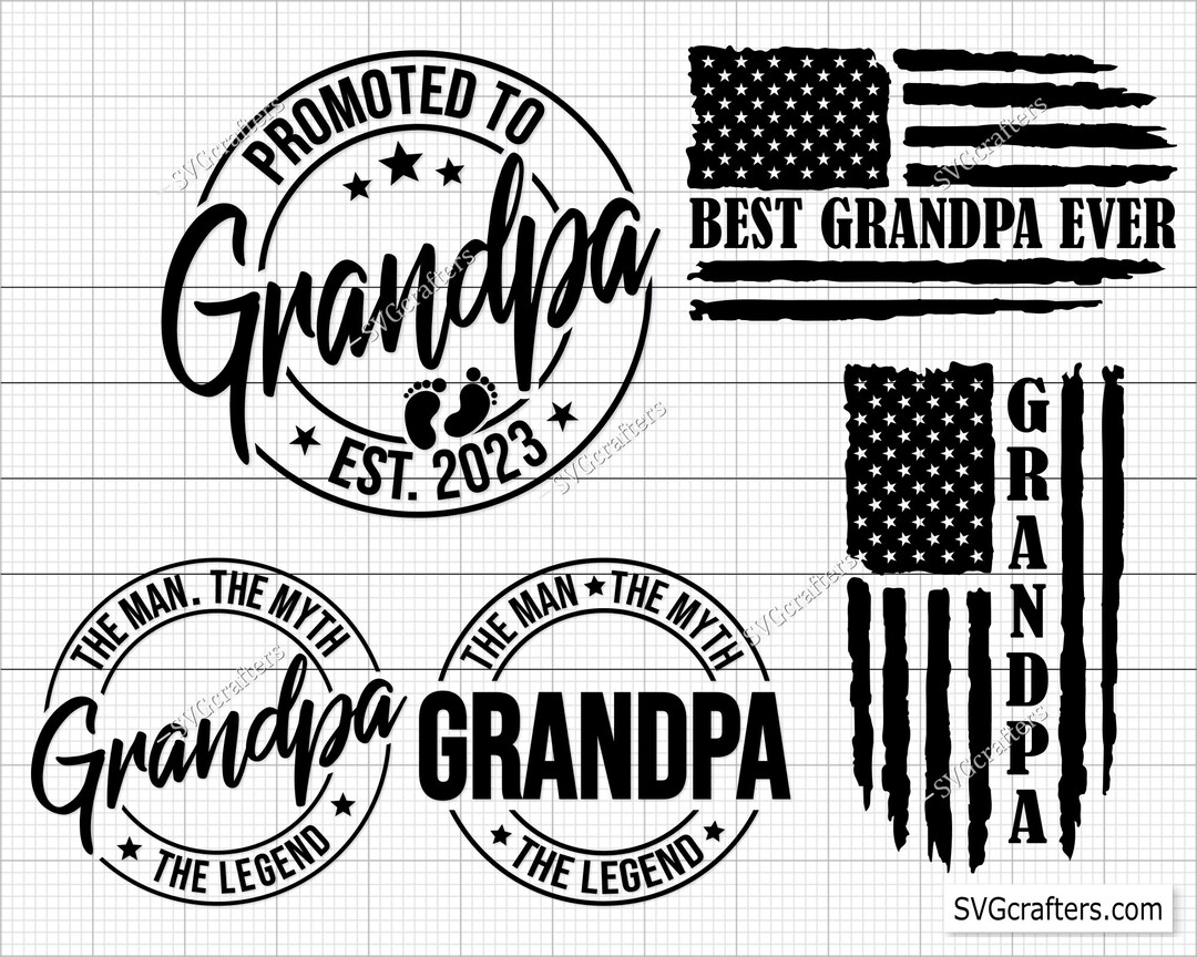 Grandpa Bundle Svg Png, Baby Announcement Svg, Established Svg, Grandpa ...