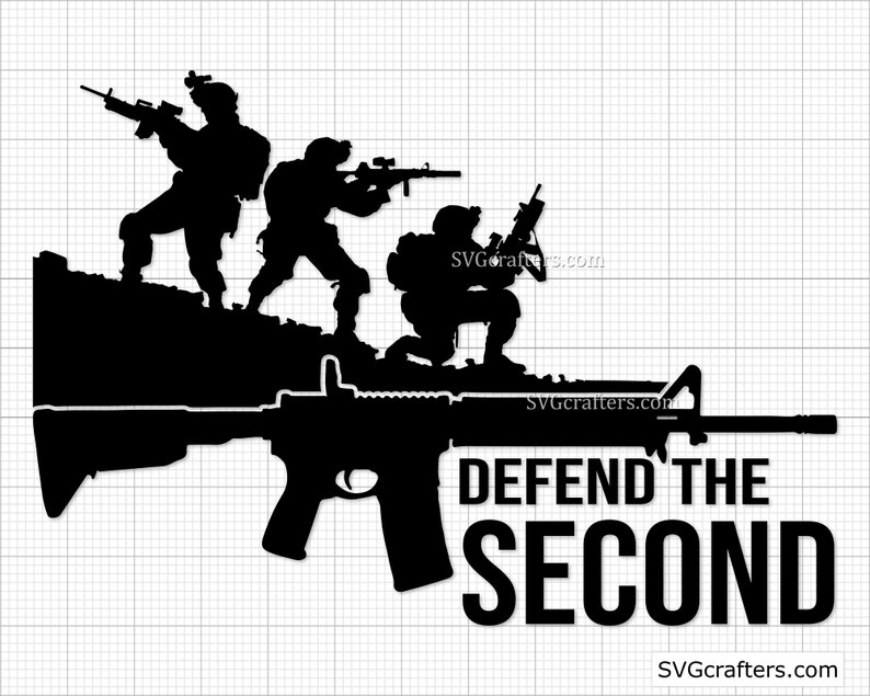 Defend the Second Svg 2nd Amendment Svg Gun Svg Patriotic - Etsy
