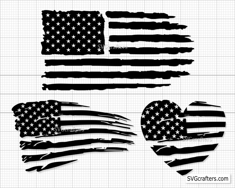 Distressed American Flag Svg Png USA Flag Svg 4th July Svg - Etsy