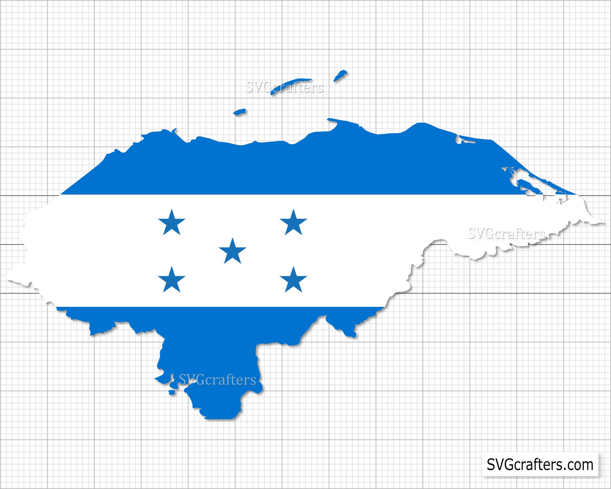 Honduras Flag Map Svg Png, Honduras Flag Svg, Honduras Flag Vector ...