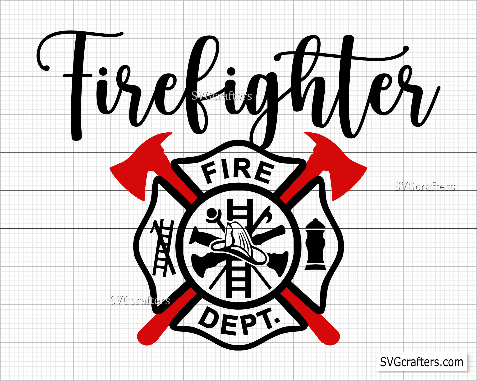 Fire Dept Svg Firefighter Svg Maltese Cross Svg Fireman - Etsy