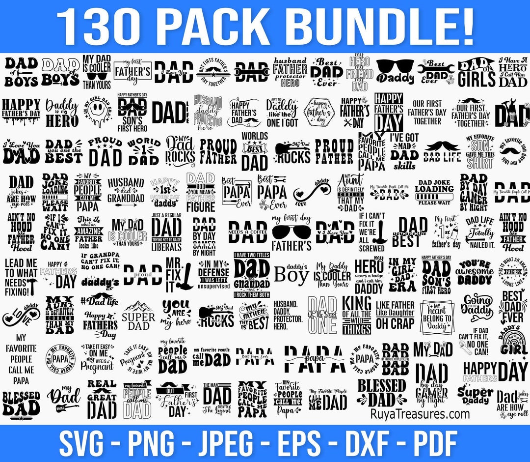 Father's Day Bundle Svg Png, Daddy Svg Bundle, Dad Svg, Father Svg ...