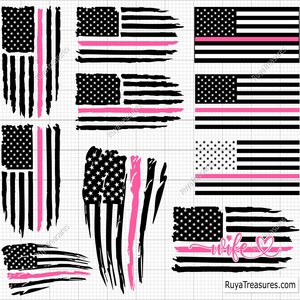 Cancer Flag Svg Bundle, Breast Cancer Flag Svg, Awareness Flag Svg ...