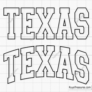 Texas Varsity Svg Png, Texas College Font Svg, Texas Life Svg, Texas ...