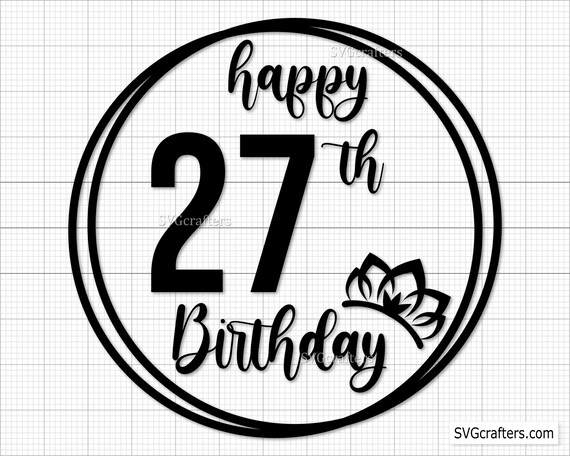 27th Birthday Svg Png 27th Svg Aged to Perfection Svg 27 | Etsy