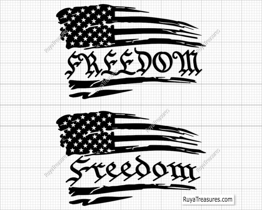 Freedom Distressed Flag Svg, 2nd Amendment Svg, Military Svg, Gun Flag ...