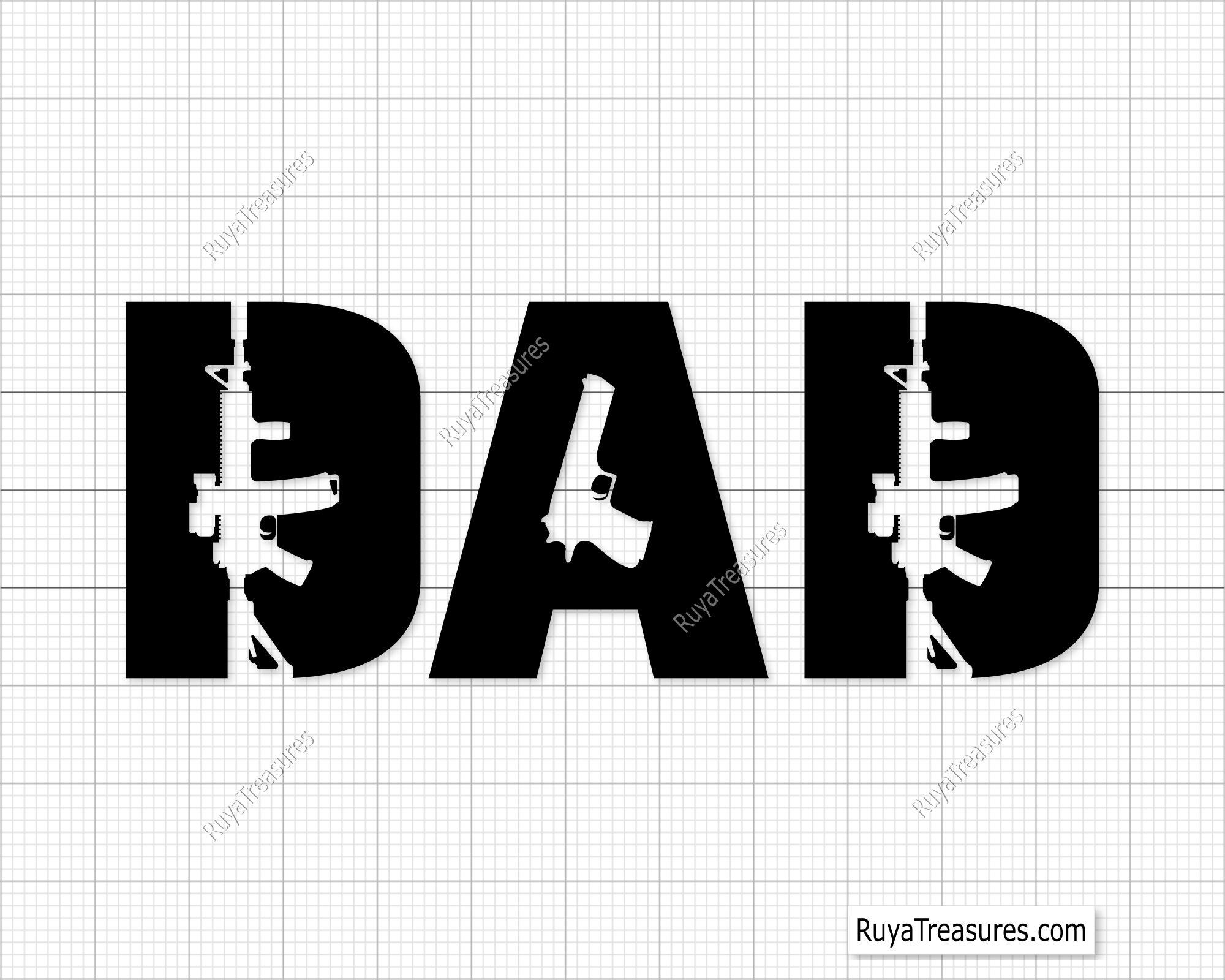 Gun Alphabet Font Letters Svg, Second Amendment Svg, Dad Rifle Svg, 2nd ...
