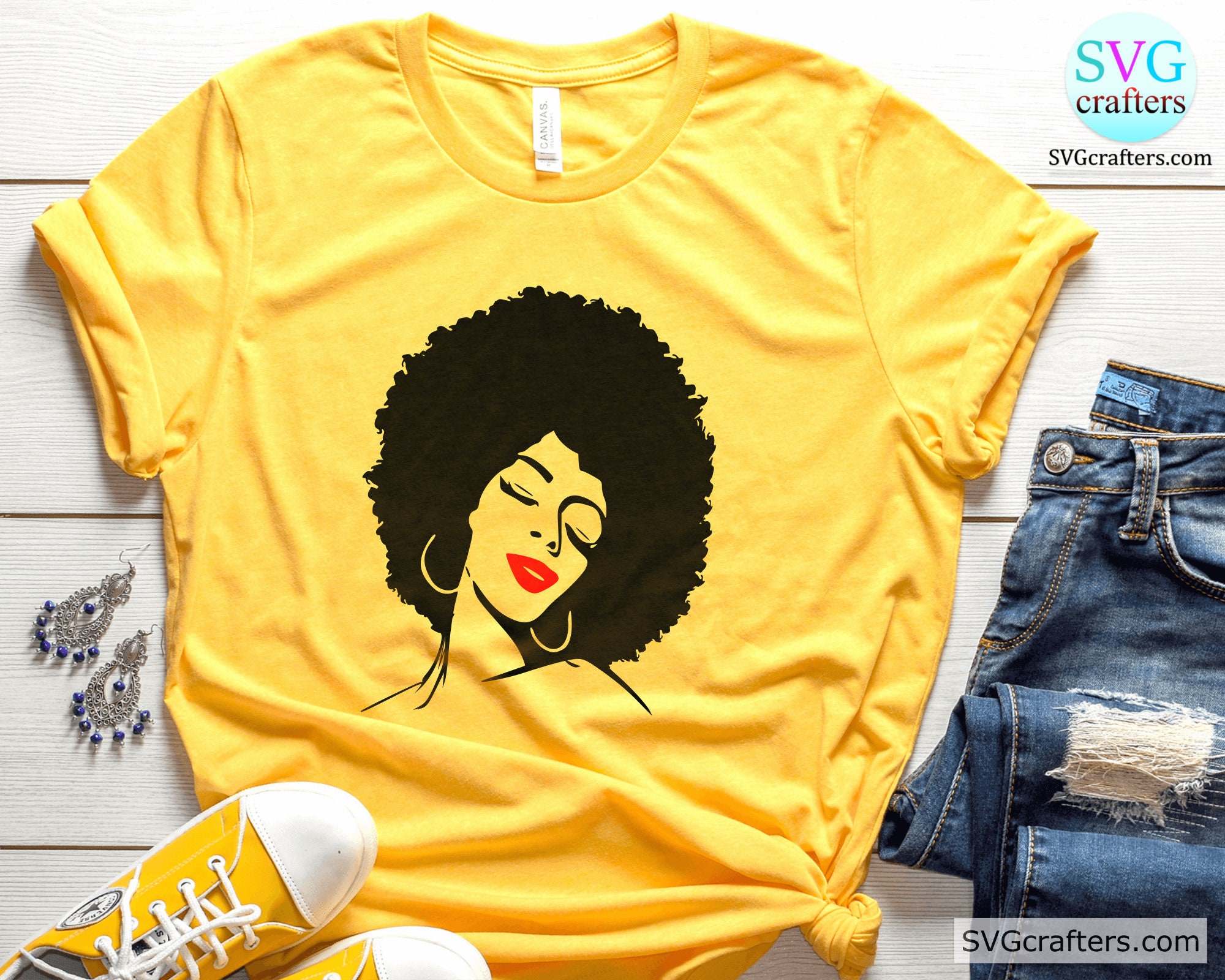 Natural Hair Svg Black Girl Magic Svg Afro Woman Svg Afro - Etsy
