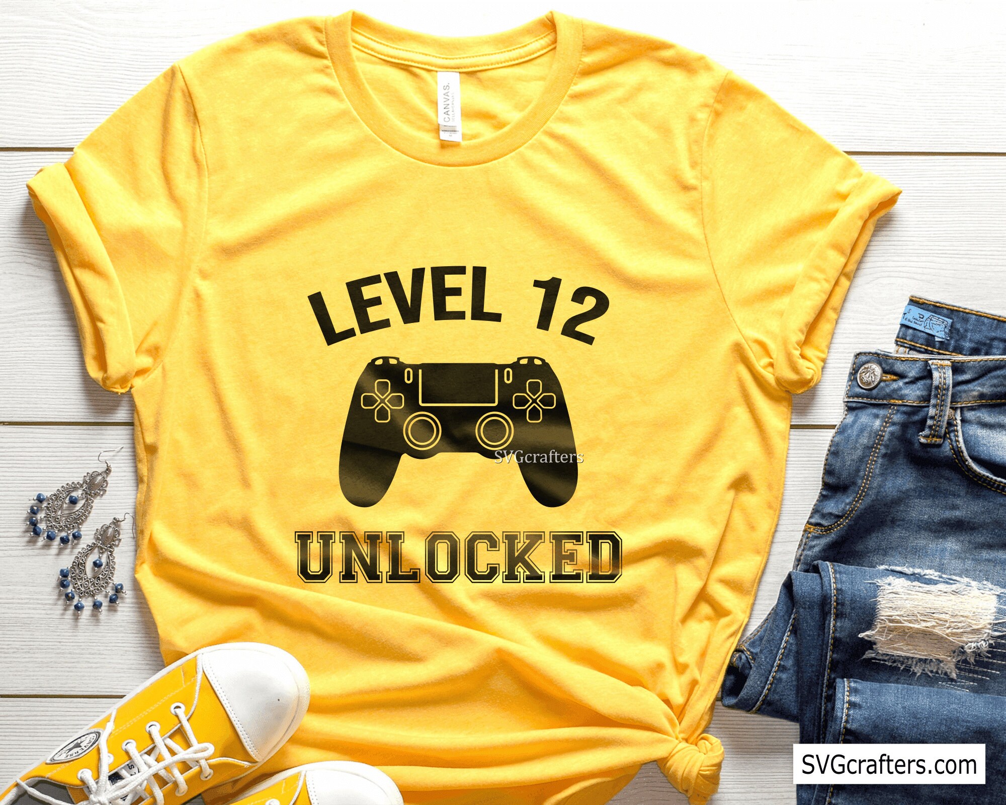 Level 12 Unlocked Svg 12th Birthday Svg My 12th Birthday - Etsy