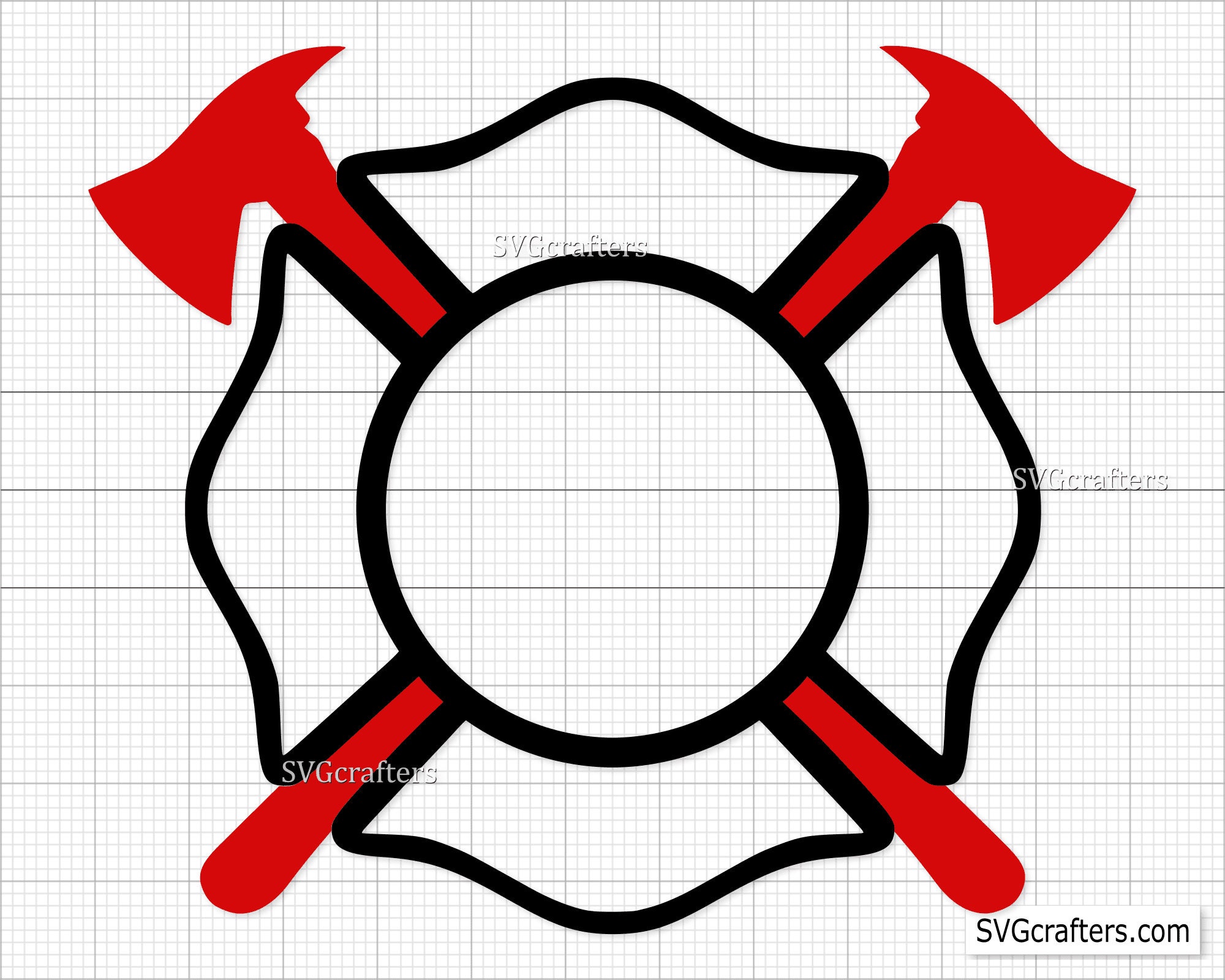 Fire Dept Svg Firefighter Svg Maltese Cross Svg Fireman - Etsy