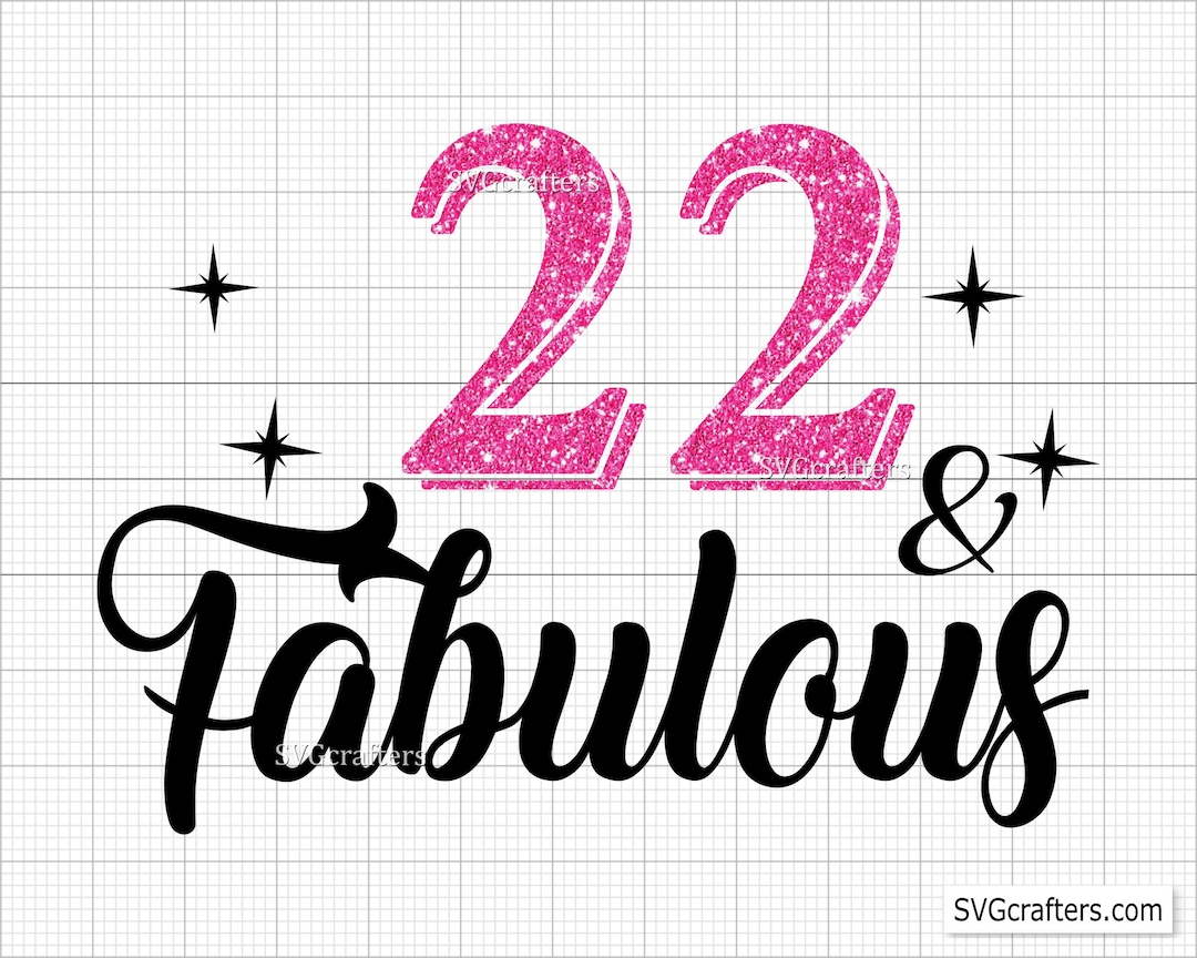 22nd Birthday Svg Png, 22nd Svg, Aged to Perfection Svg, 22 and ...