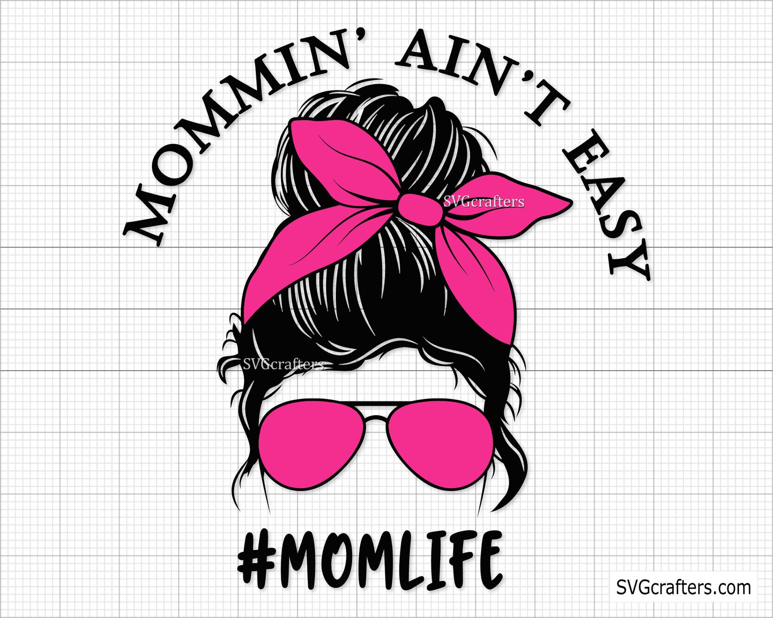 Mommin' Ain't Easy svg Mama svg Mom svg Mom Life | Etsy