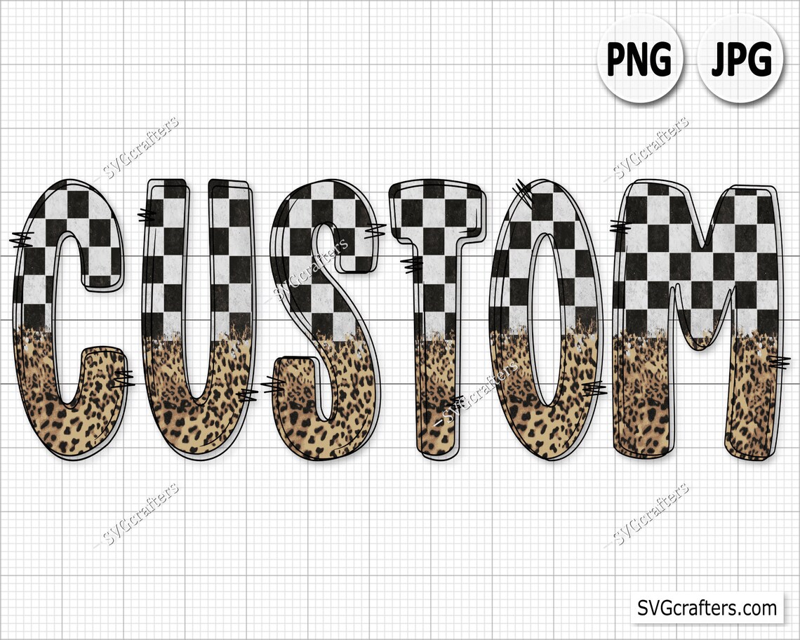 Custom Checkered Flag Leopard Png Racing Png Leopard Racing - Etsy