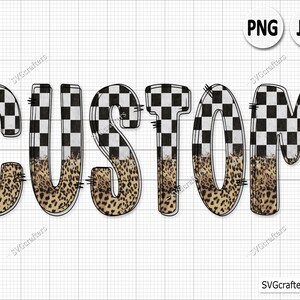 Custom Checkered Flag Leopard Png, Racing Png, Leopard Racing Png ...