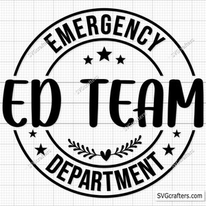 Emergency Department Ed Team Svg Png, Nurse Life Svg, Nurse Svg ...