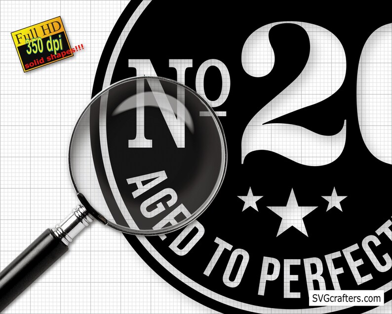 20th Birthday Svg 20th Svg Old Number 20 Svg 20th Cut File - Etsy