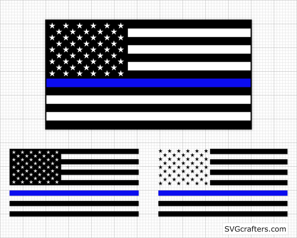 Police Svg Back the Blue Svg Thin Blue Line Svg Police - Etsy