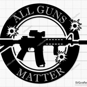 All Guns Matter Svg Png, Gun Flag Svg, Rifle Flag Svg, Guns Svg, 2nd ...