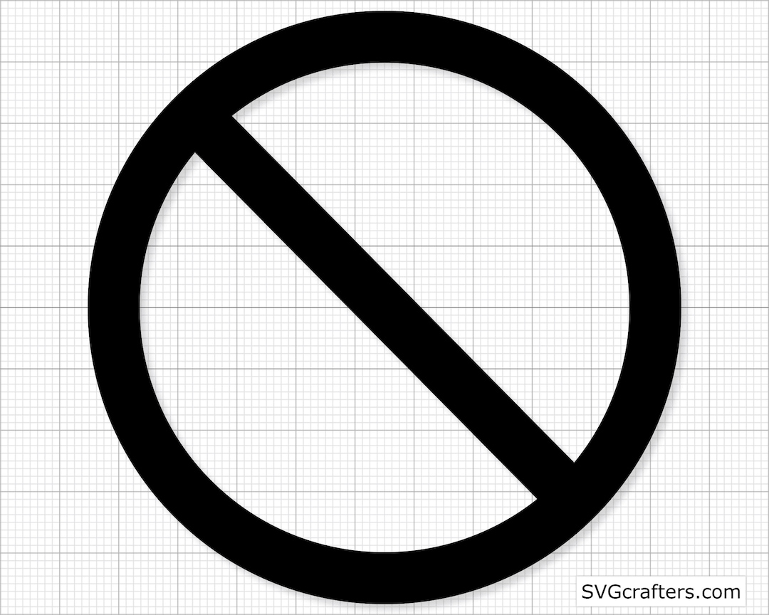 Restricted Symbol, No Symbol Svg, Anti Circle Svg, Ban Circle, No ...