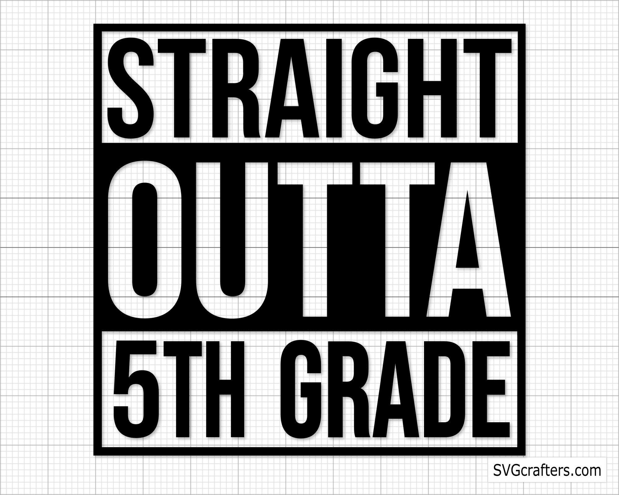 Art & Collectibles Instant Download Five grade svg Silhouette 1st day ...