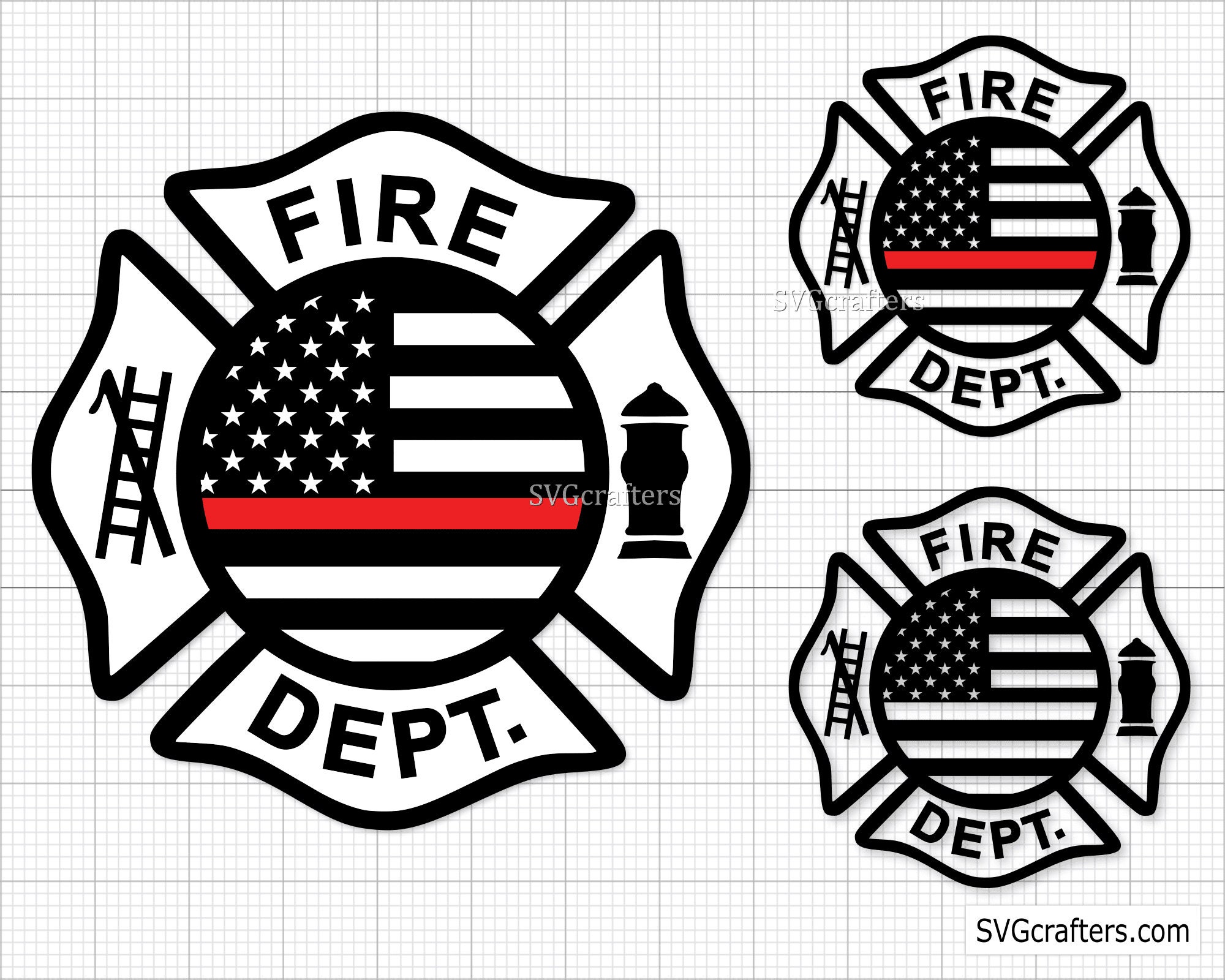 Bundle Firefighter Svg Fireman Svg Fire Dept Svg Fire - Etsy