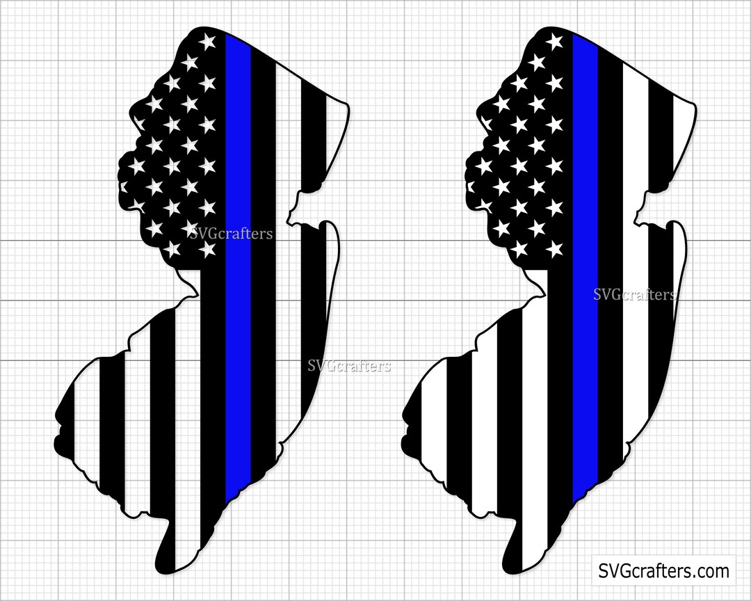 New Jersey Police SVG, New Jersey Map Svg, New Jersey State Svg, New ...