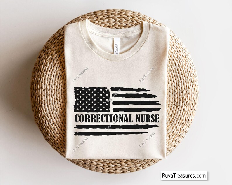 Correctional Nurse Flag Svg, Healthcare Hero Svg, Nurse Svg, American ...