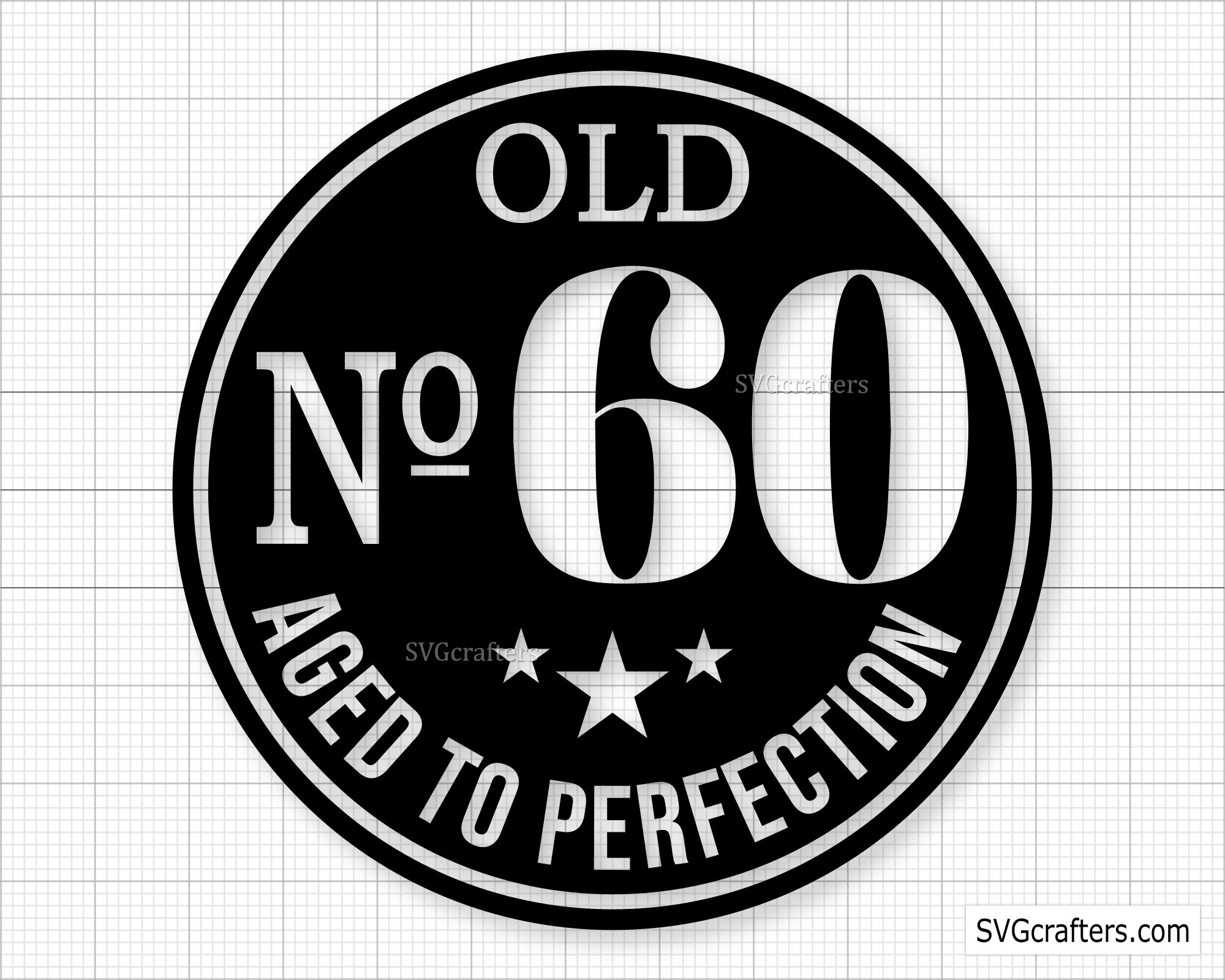 60th Birthday Svg 60th Svg Old Number 60 Svg 60th Cut File - Etsy